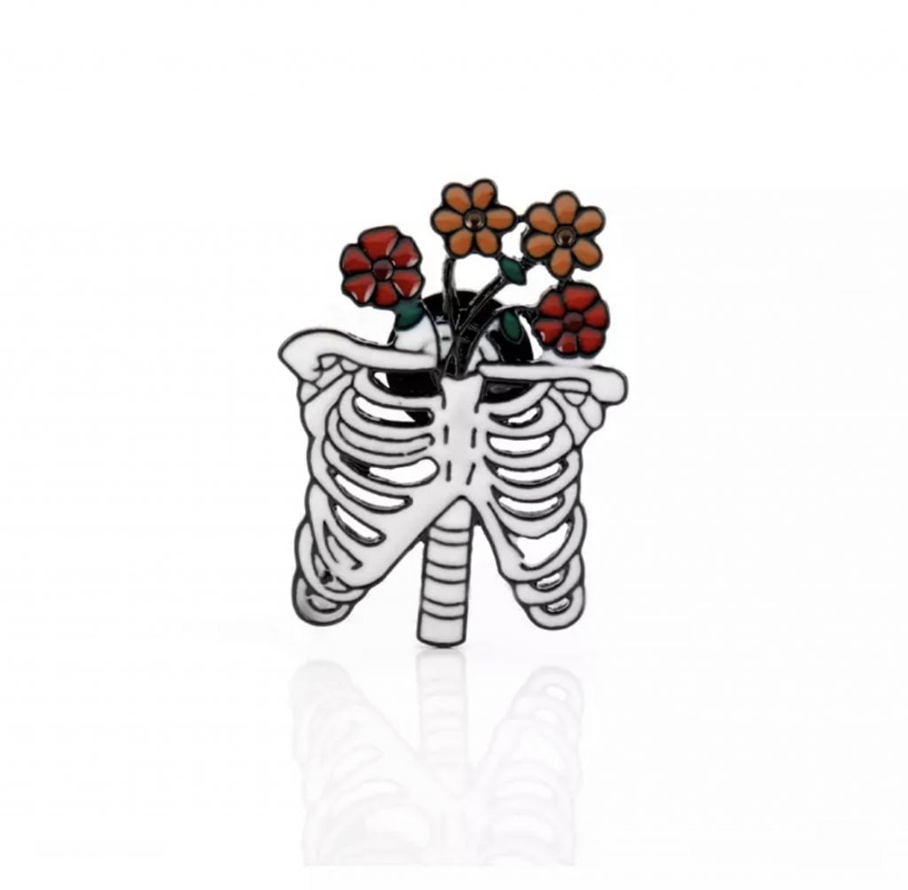 Floral Rib cage Pin | MedicoStore مدكو ستور